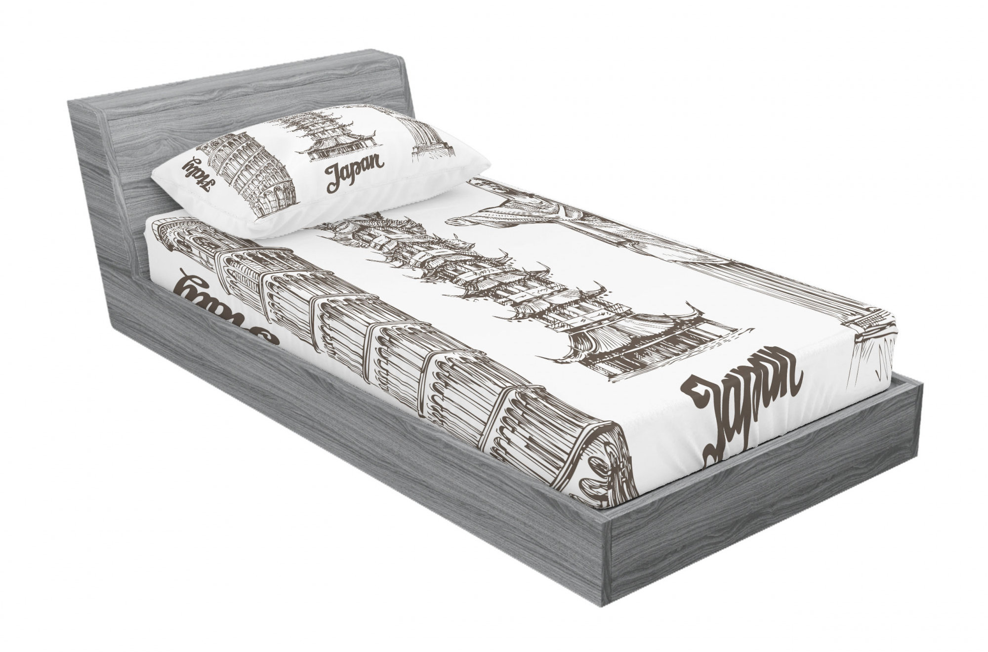 Ambesonne Tower of Pisa Sheet Set | Wayfair