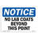 SignMission OSHA Notice - No Lab Coats Beyond This Point Sign | Wayfair