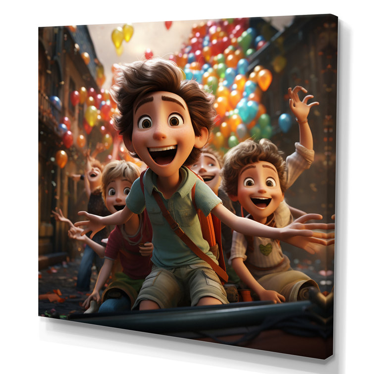 Winston Porter Animation At The Amusement Park II On Canvas Print ...
