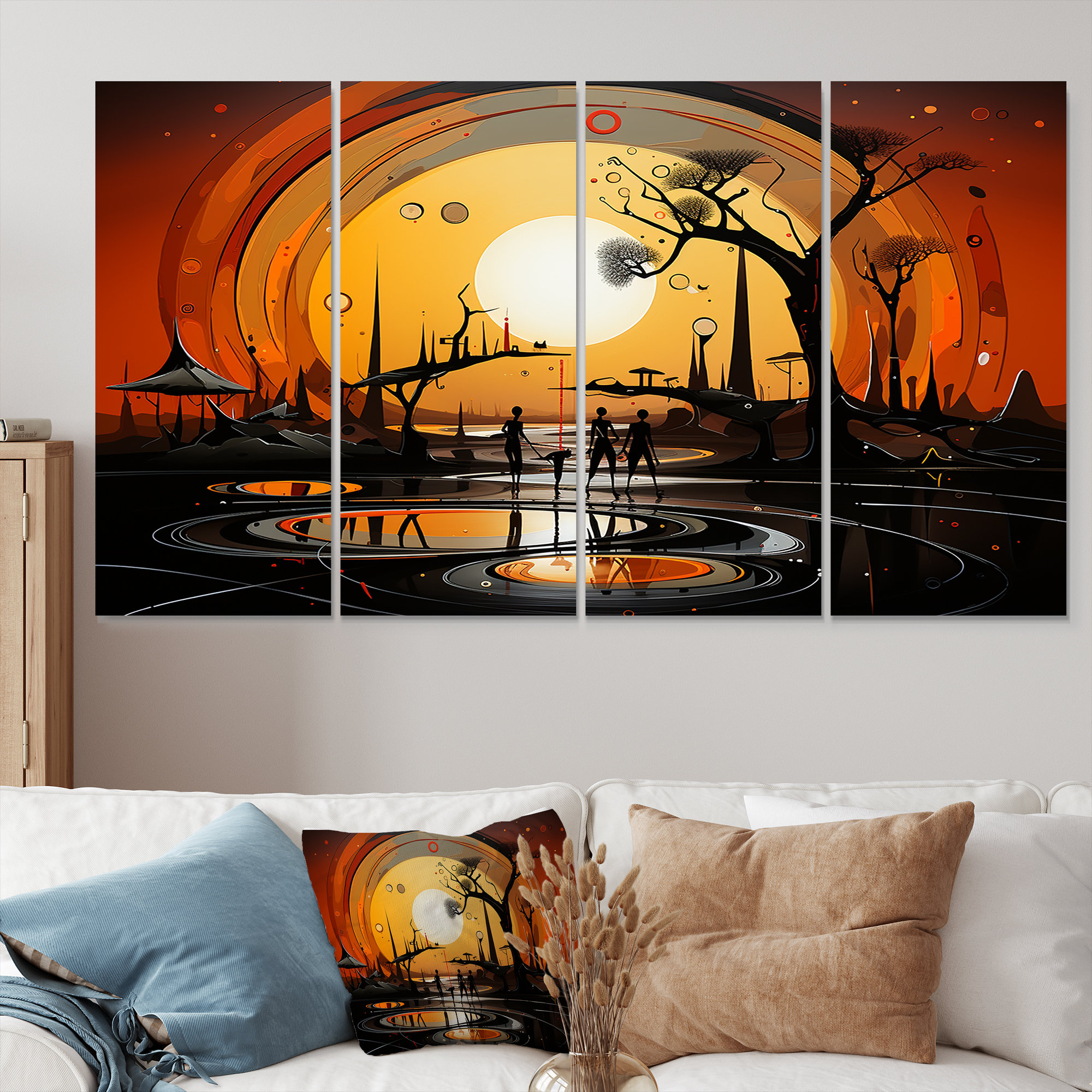 Lark Manor™ African Vision Unity Of Soul - African Art Wall Art 4 Piece ...