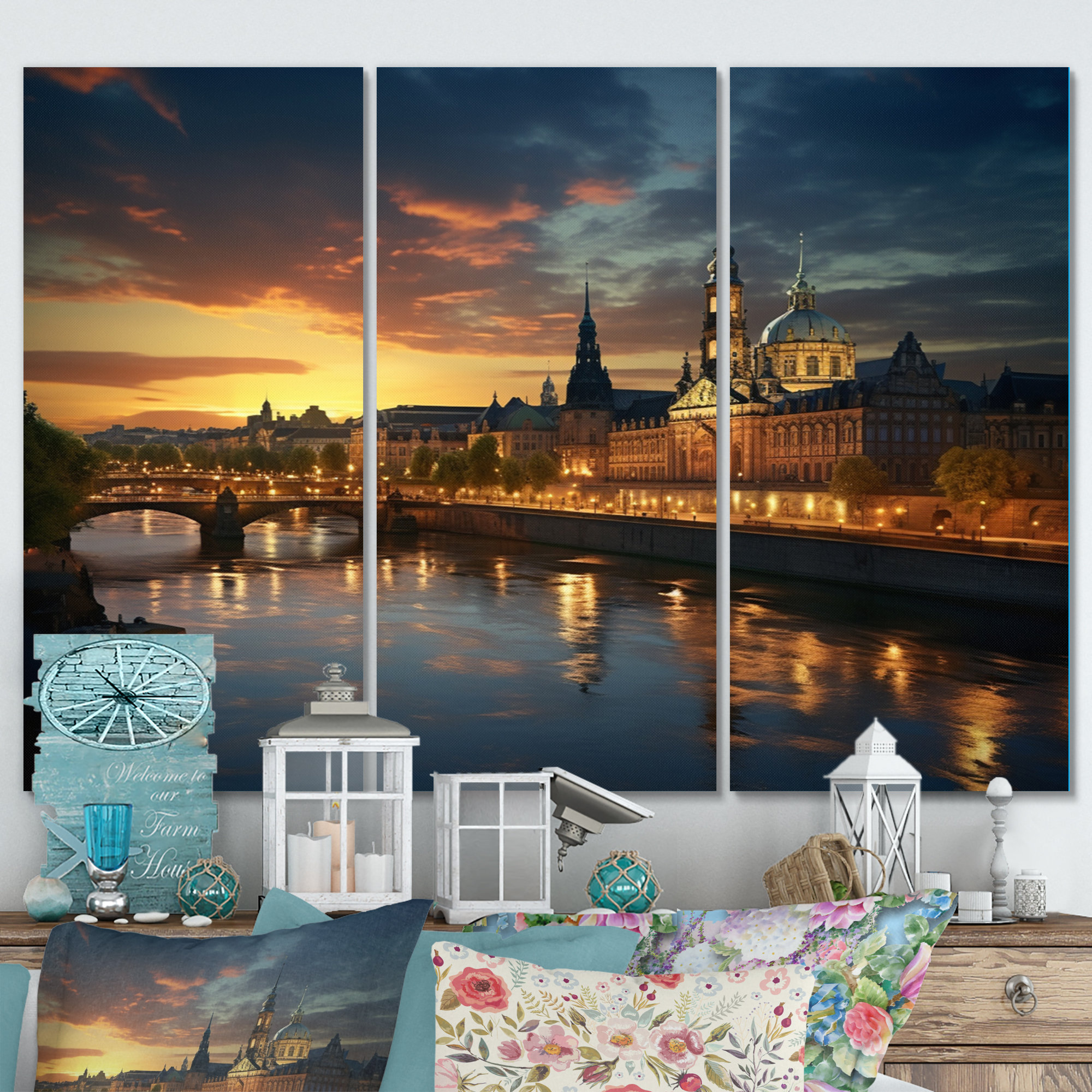 Ebern Designs Germany Dresden Baroque City I - Germany Canvas Prints ...