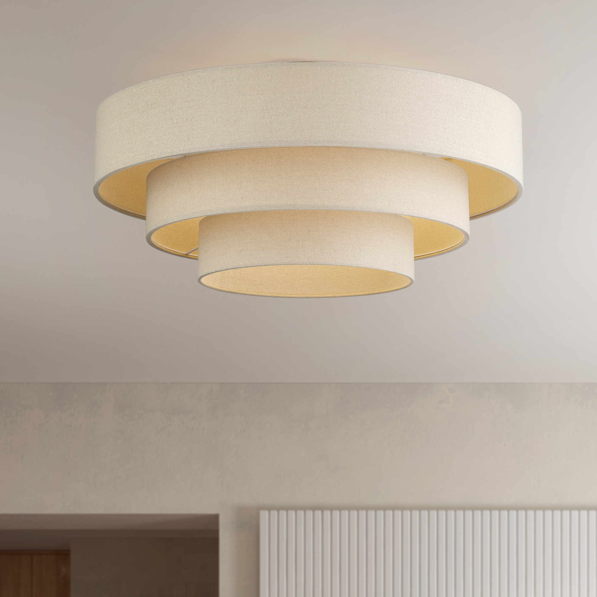 Wade Logan Ashani 5 Light Antique Gold Leaf Extra Large Semi-Flush ...