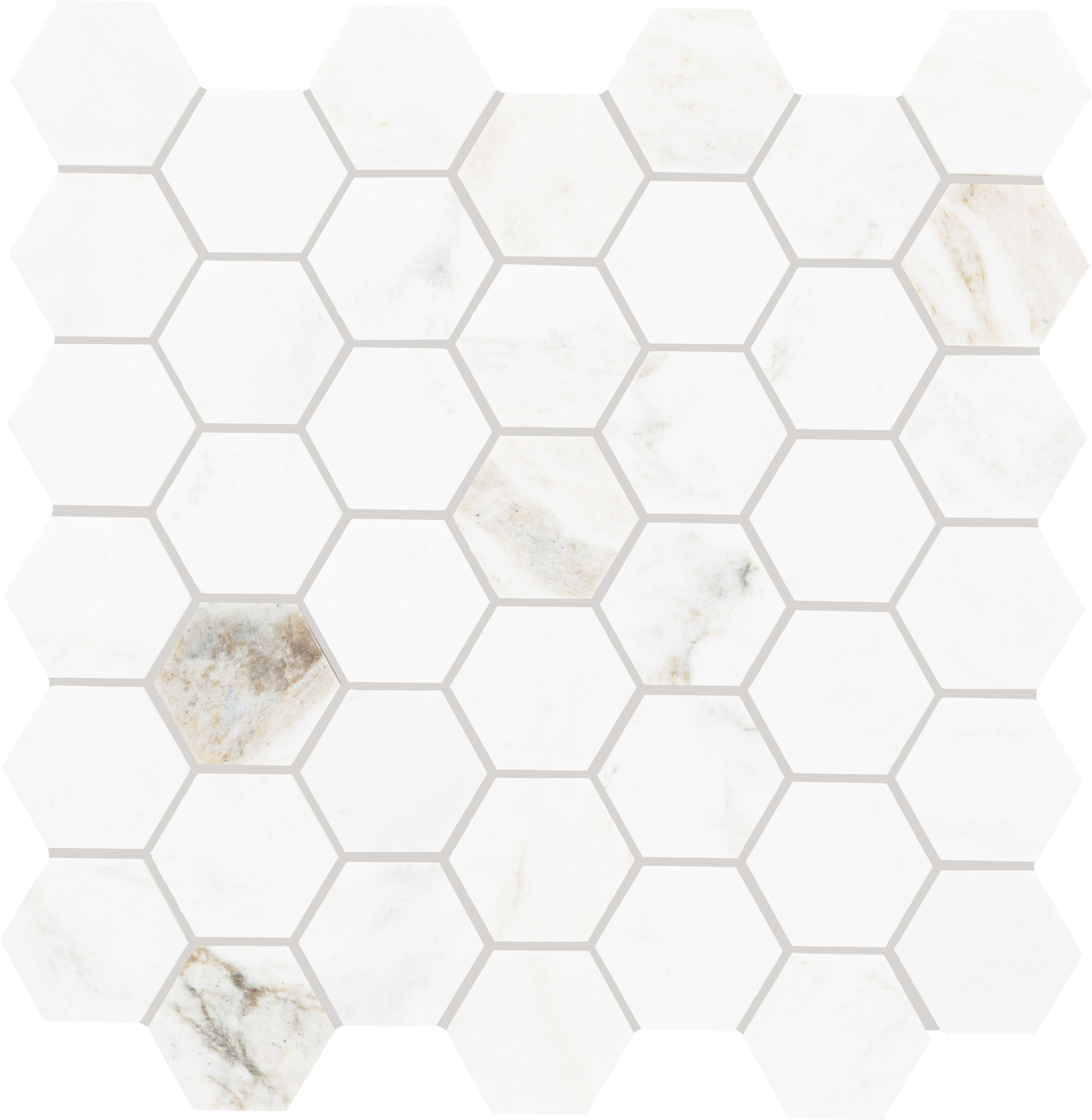 Itona Presario 12" x 12" Natural Stone Honey Comb Mosaic Wall Tile ...
