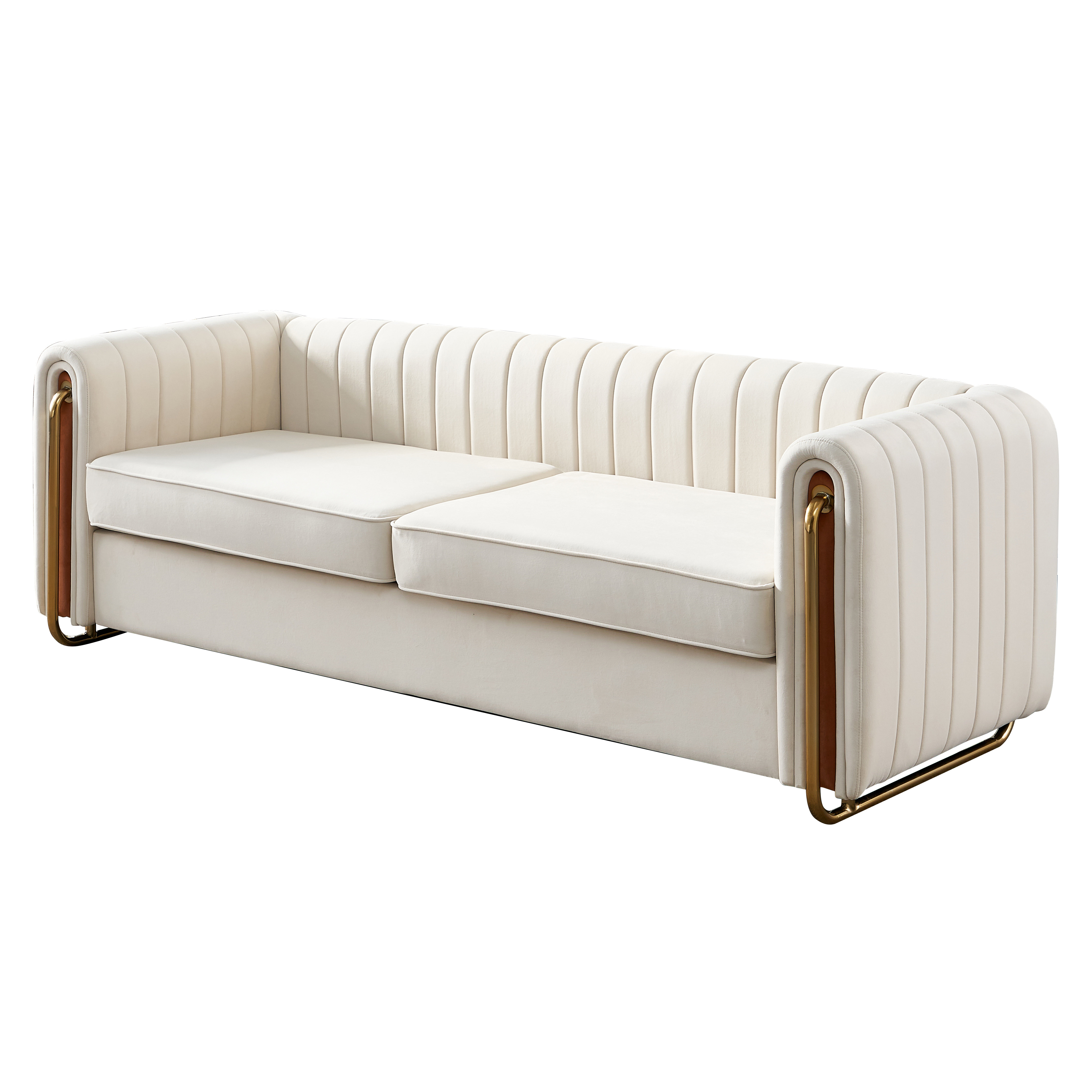 Everly Quinn 84" Velvet Tufted Upholstered Sofa & Reviews | Wayfair