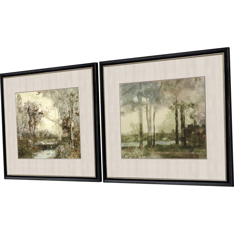 Paragon Sunset Pond II Framed On Paper 2 Pieces Print | Perigold