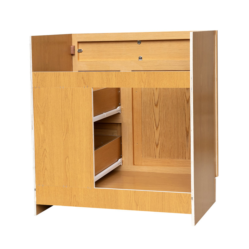 GCC Honey Amber raised panel 30" vanity cabinet & Reviews | Wayfair