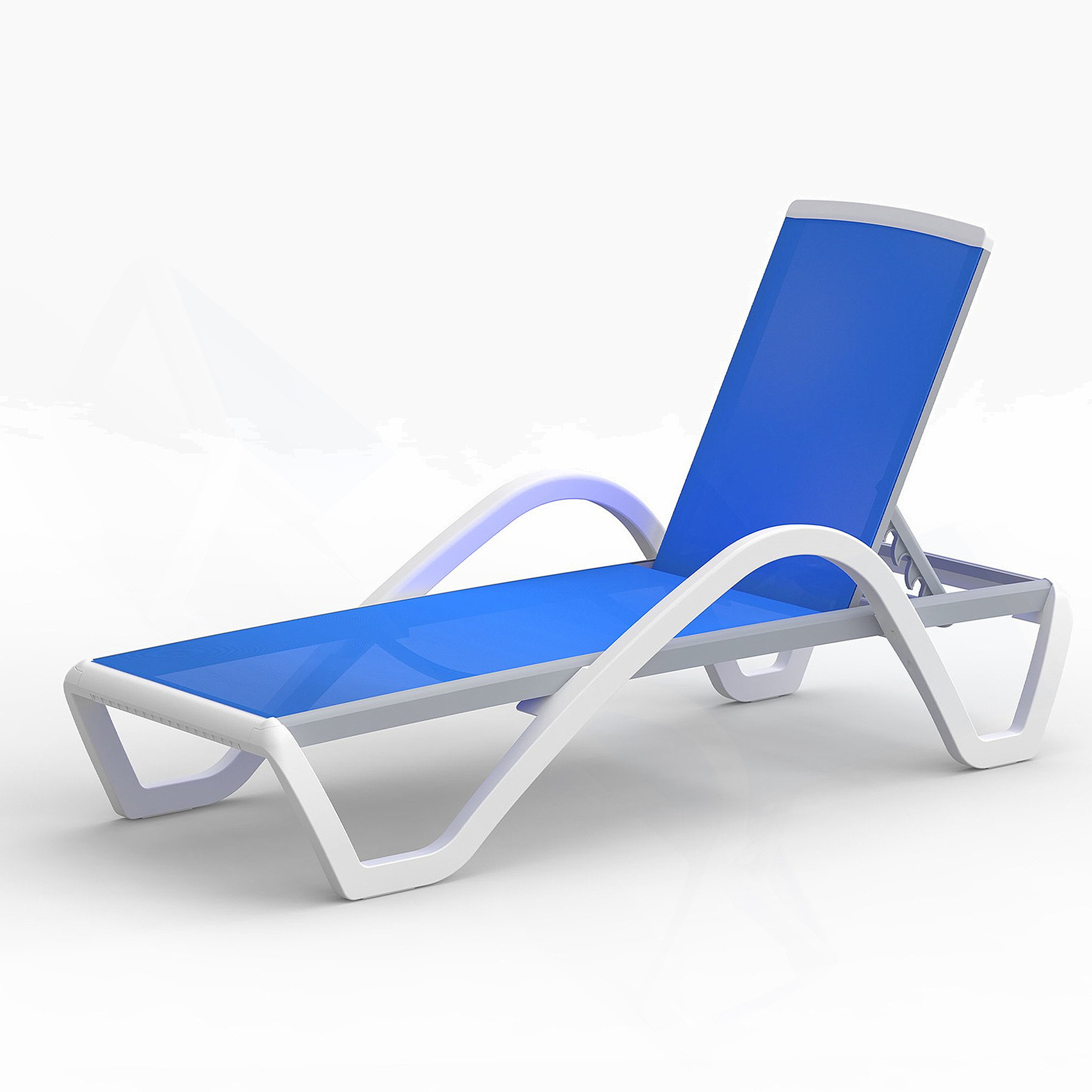Wrought Studio™ Adjustable Aluminum Patio Chaise Lounge With Armrests ...
