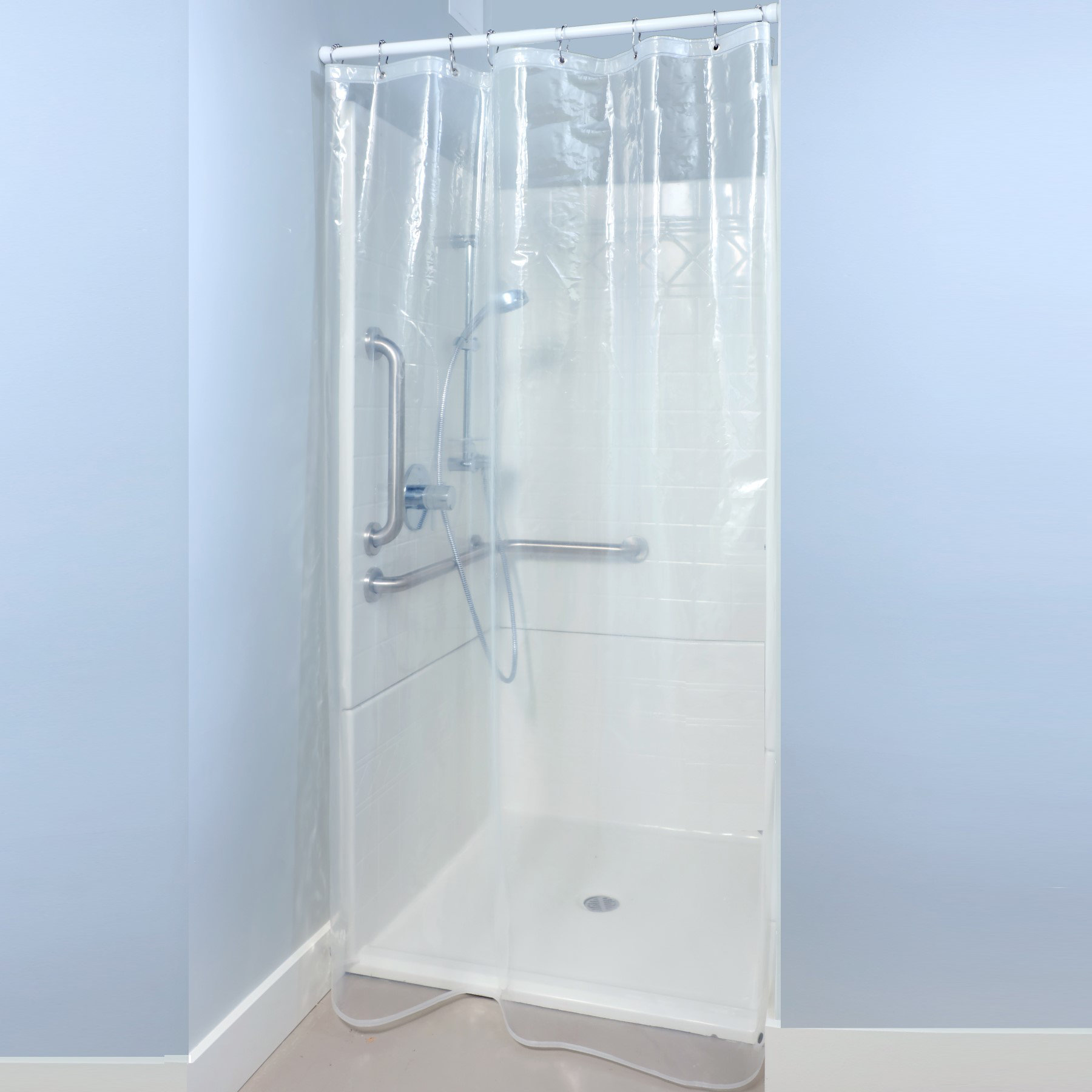 Rebrilliant Linares Vinyl Single Shower Liner & Reviews | Wayfair