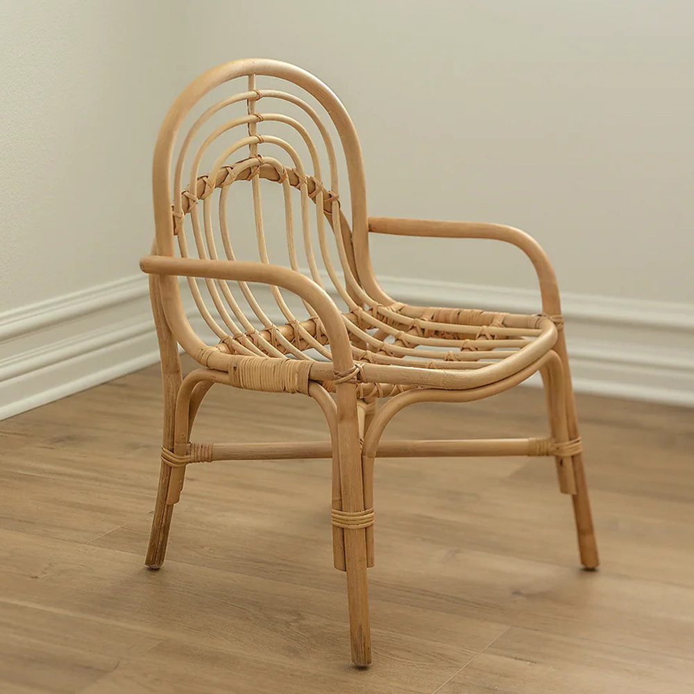 Bay Isle Home™ Coryell Kids Hand Crafted Rattan And Cane Chair For ...