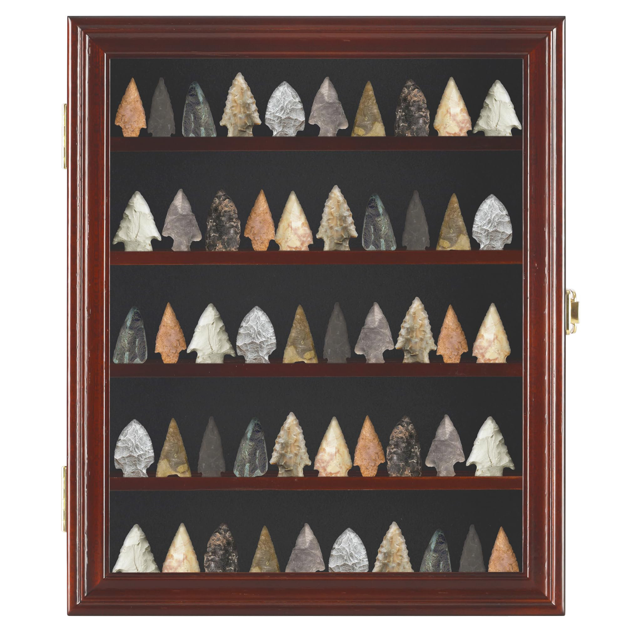 One Allium Way® Arrowhead Display Case Native American Shadow Box Wall ...