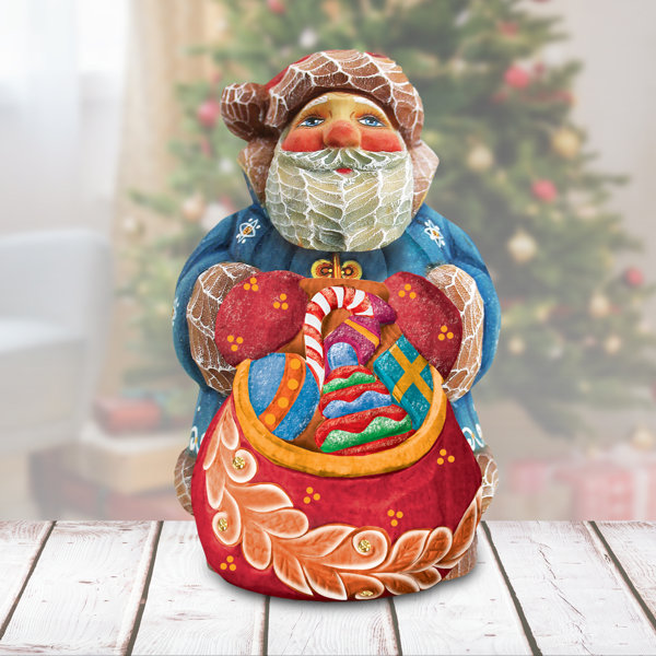 G Debrekht Derevo Santa Toy Bag Figurine | Perigold