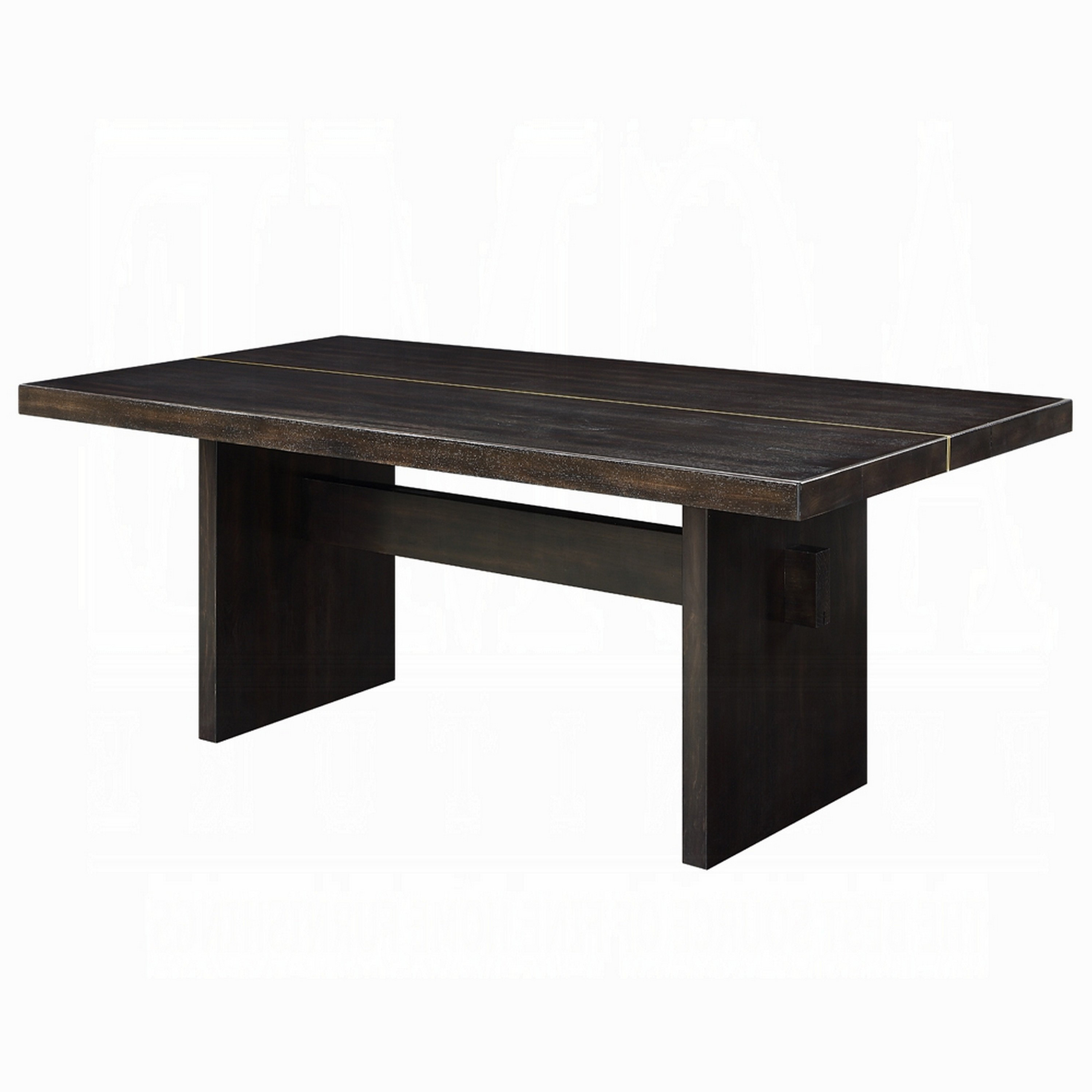 Benjara Dining Table, Wide Panel Legs, 80 Inch Rectangular Top, Black ...