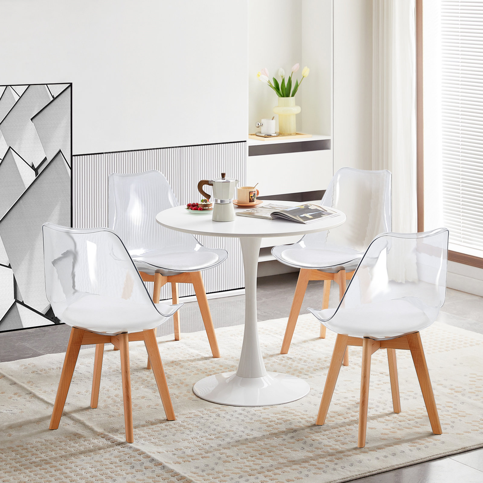 George Oliver Jenielle 31.5 L x 31.5 W Dining Set | Wayfair