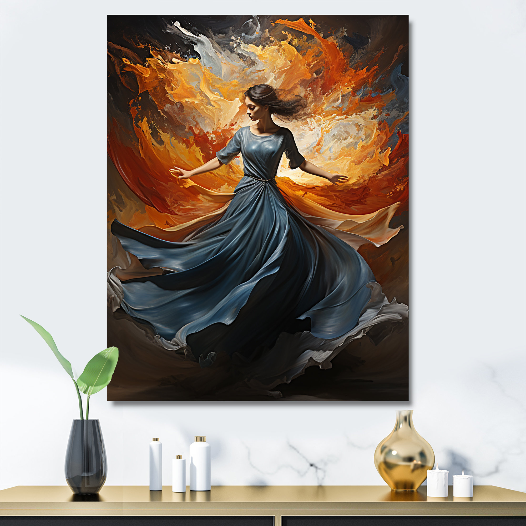 Winston Porter Islam Sufi Whirlwind Dancer On Canvas Print | Wayfair