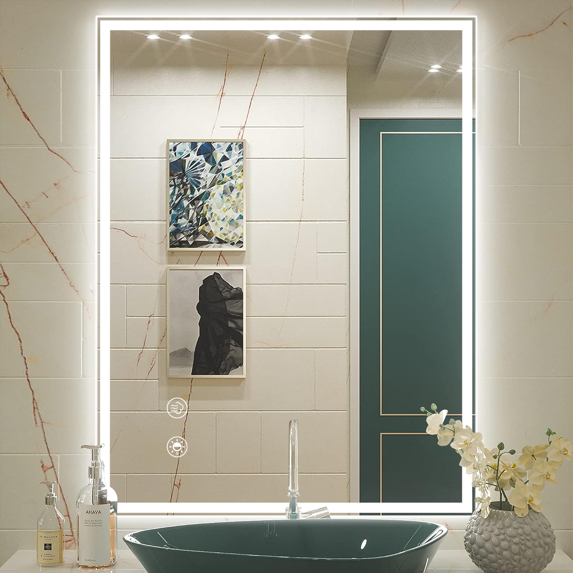 Ivy Bronx 5MM Copper Free Silver Color Vanity Mirror | Wayfair