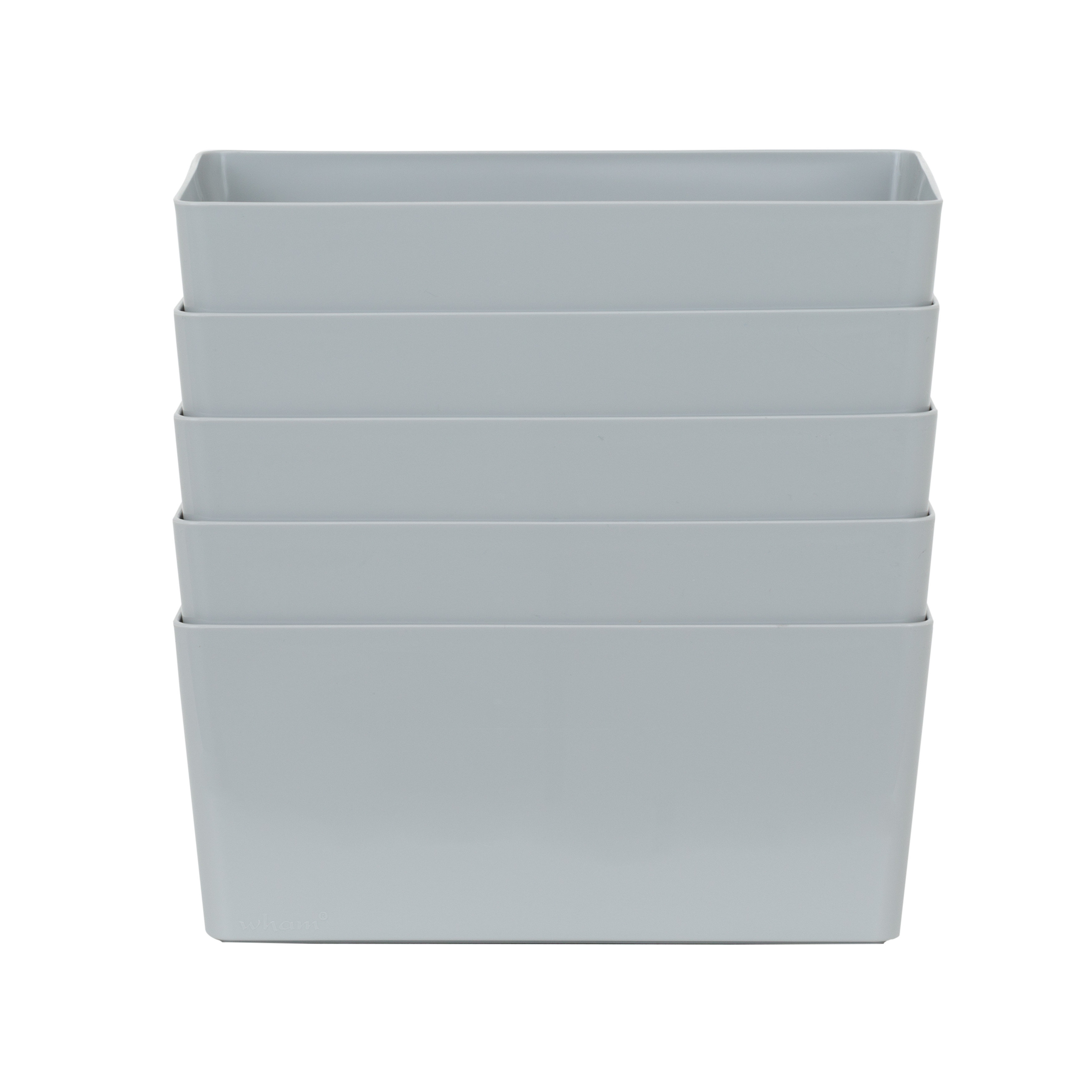 Wham 4.02 Studio Basket Rectangular Pack of 5 Cool Grey | Wayfair.co.uk