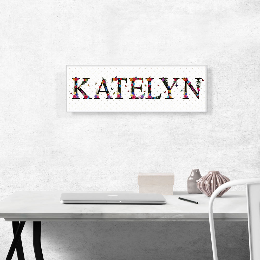 ARTCANVAS KATELYN Girls Name Room Decor Canvas Art Print - Wayfair Canada