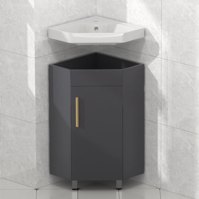 corner small vanity unit