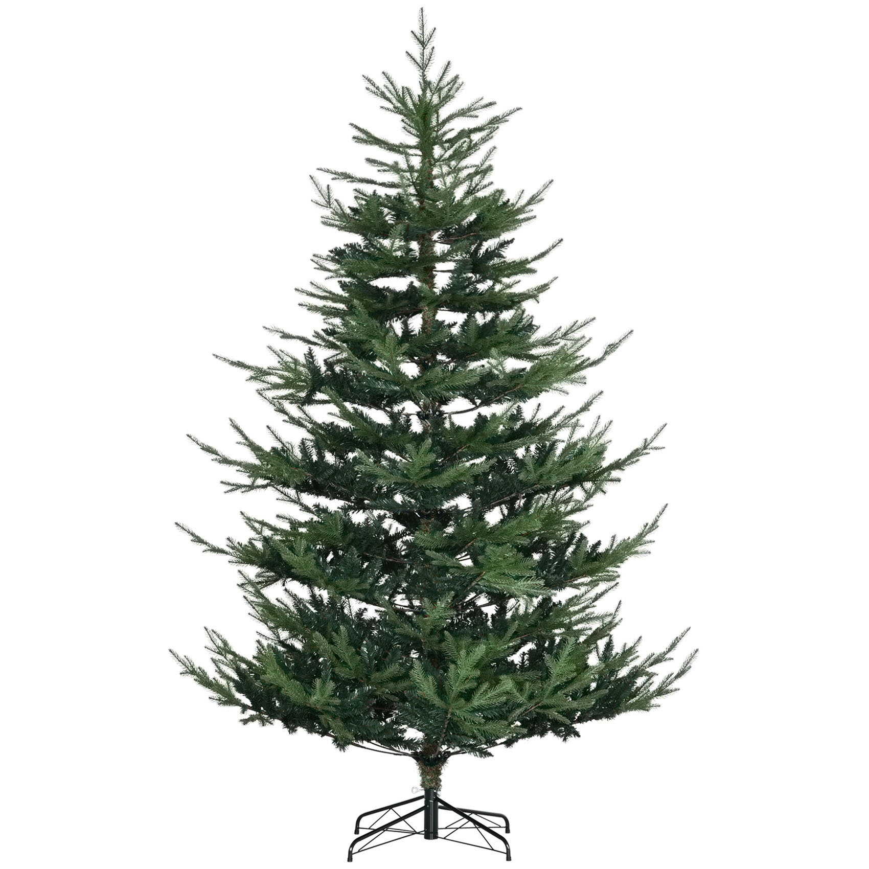 Alcott Hill® 7.5 Foot Artificial Christmas Tree, Pine Hinged Xmas Tree ...