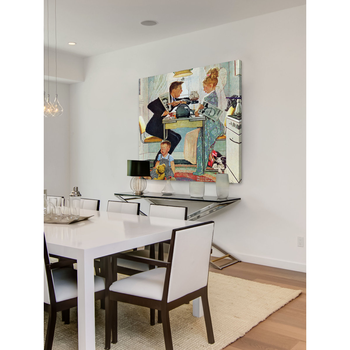 Vault W Artwork Dewey V. Truman by Norman Rockwell - Print on Canvas ...