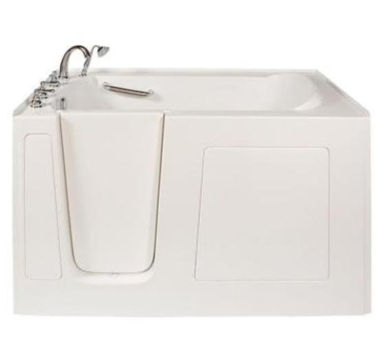 Avora Bath 60'' x 30'' Walk-in Fiberglass Bathtub with Faucet | Wayfair