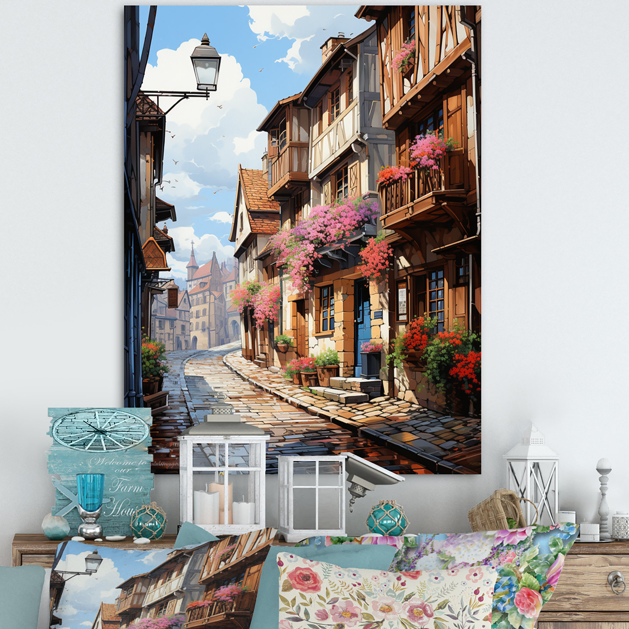 Red Barrel Studio® French Quaint Streets Of Colmar II - Cityscapes ...