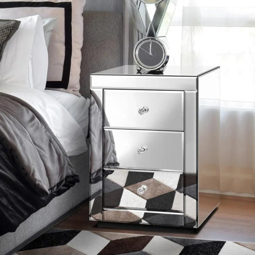 Mirrored Nightstands You'll Love | Wayfair