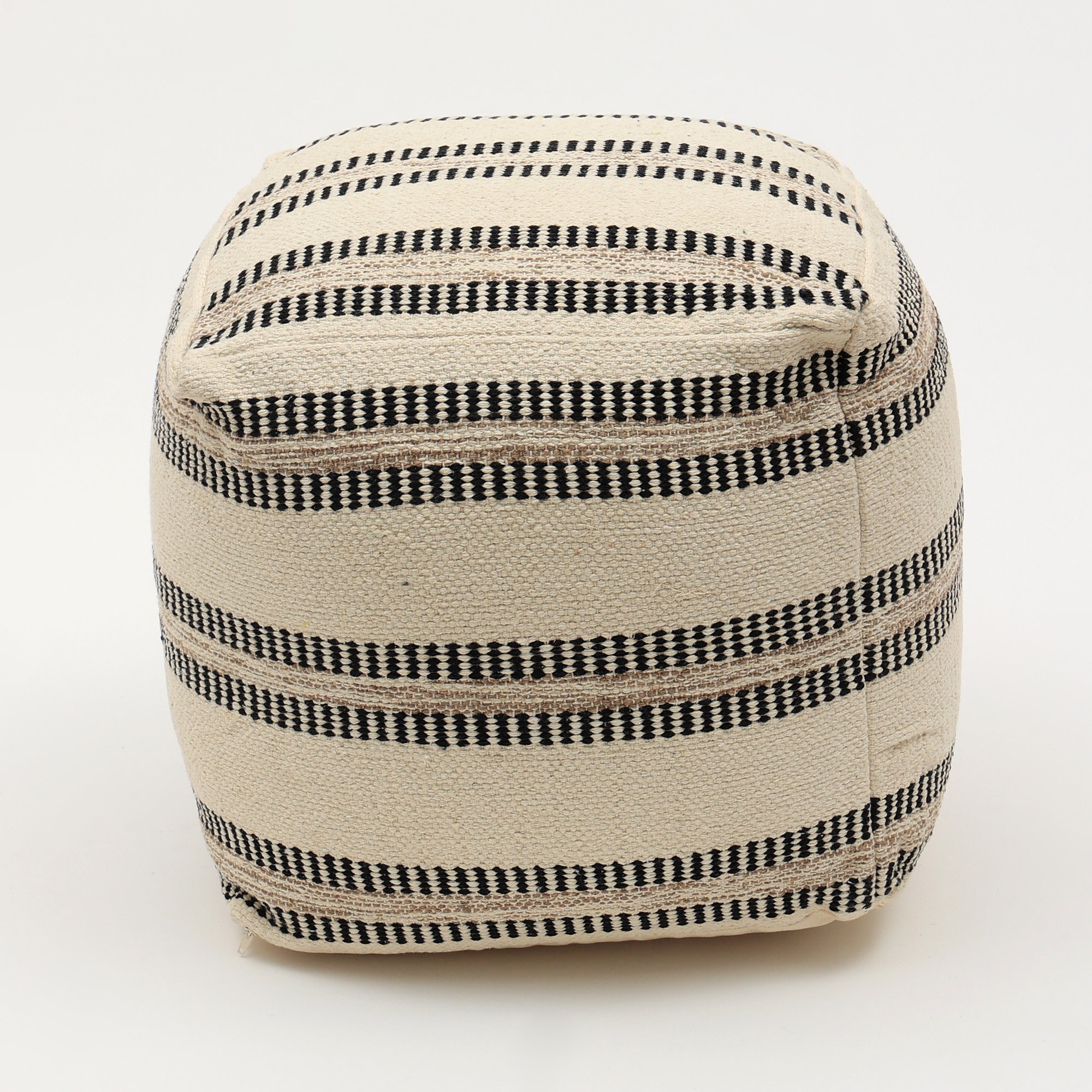 Hokku Designs Crafted Pouf 18"x18" - Decorative Pouf for Living Room ...