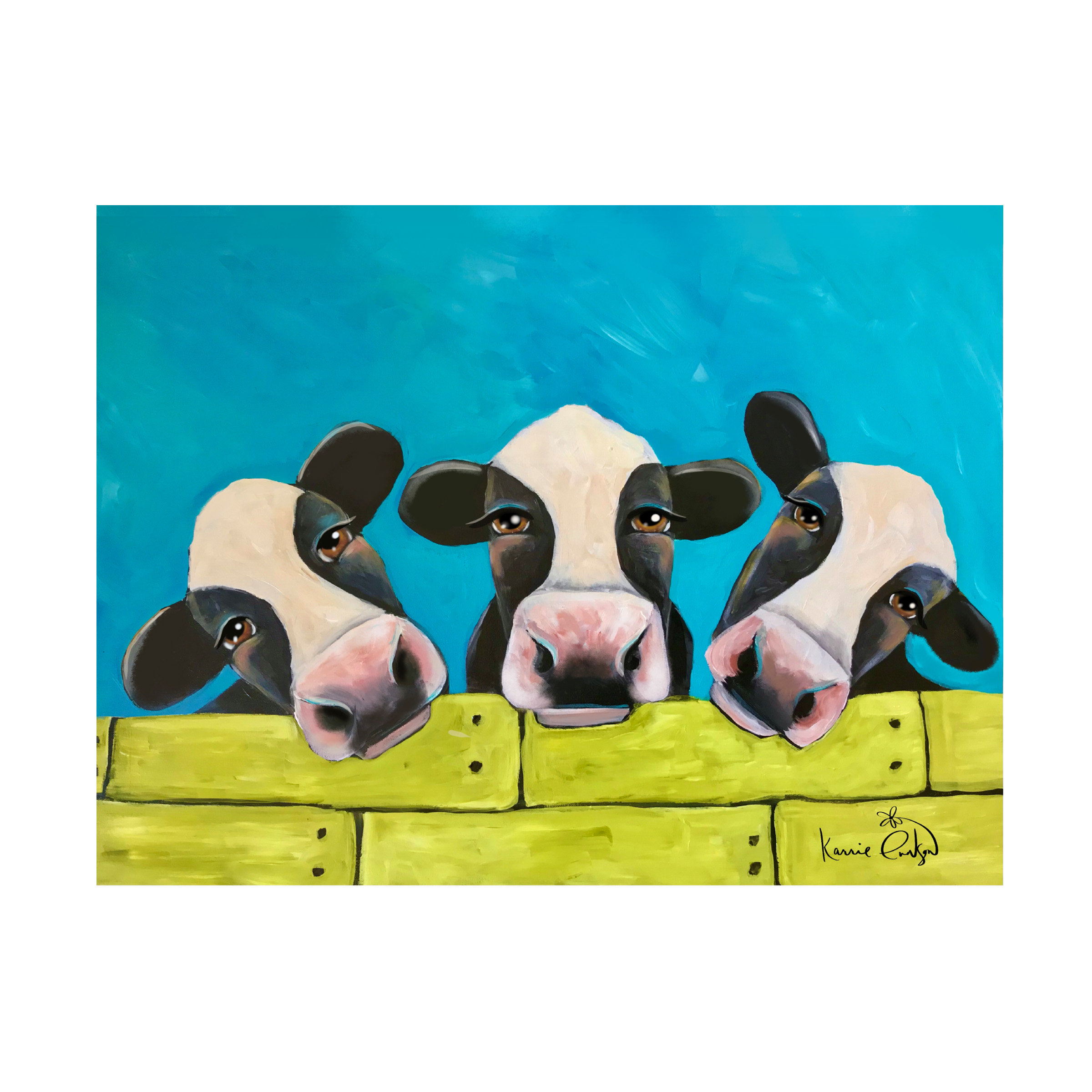 Winston Porter Karrie Evenson Its A Moo Thang Canvas Art | Wayfair