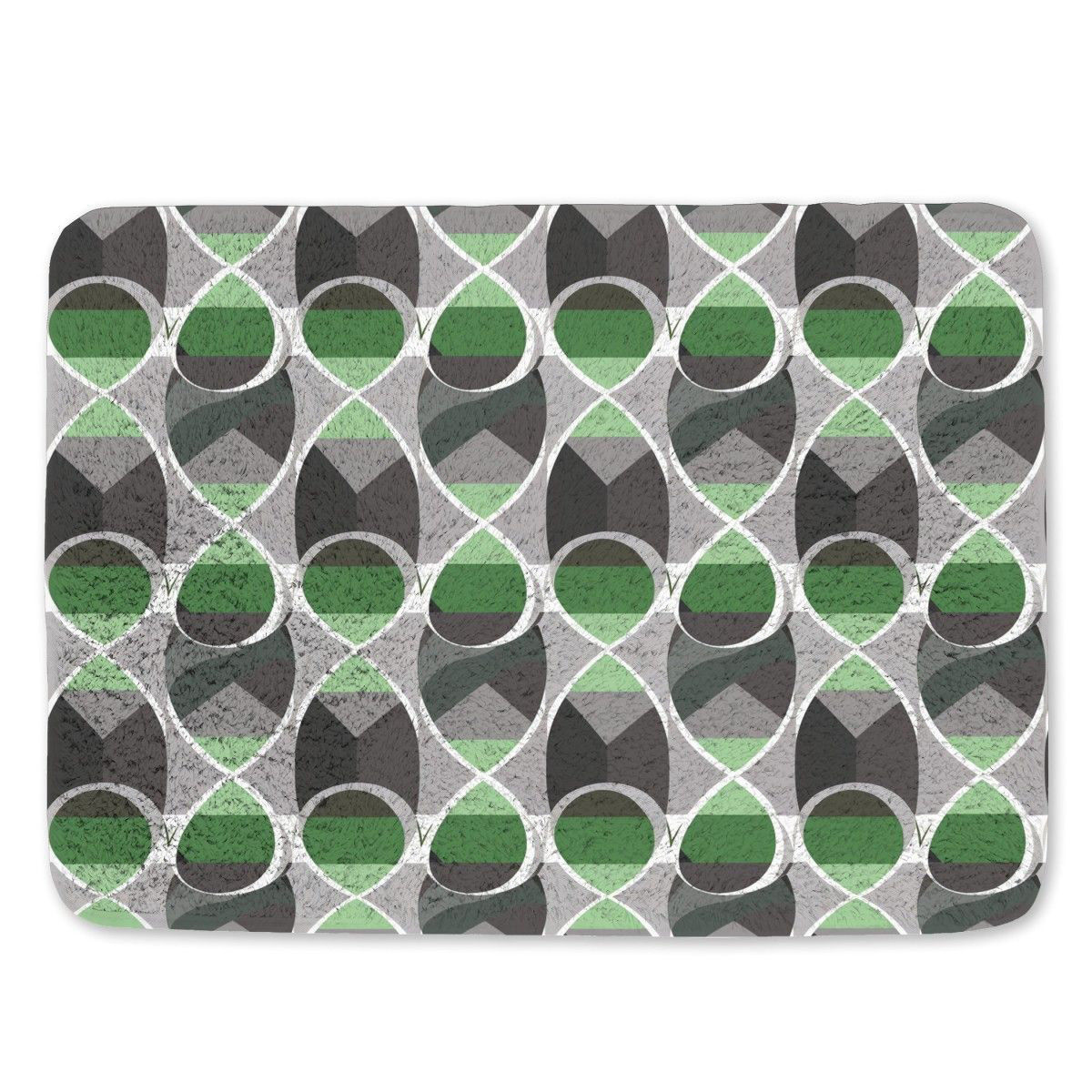 Latitude Run® Geometric Bath Mat Art Bathroom Decor Abstract | Wayfair