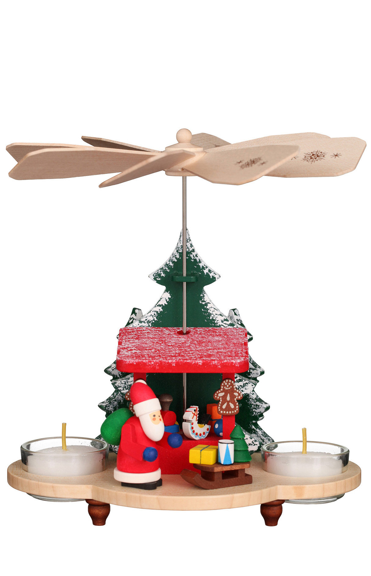 The Holiday Aisle® Pyramid Santa and Toys | Wayfair