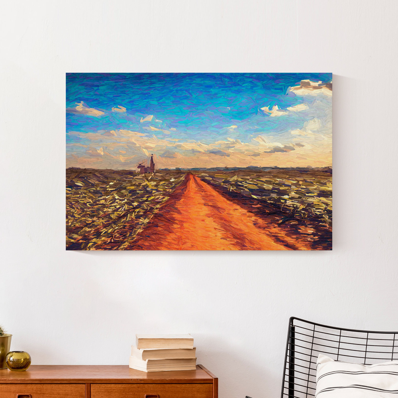 Red Barrel Studio® Red Dirt Path - Wrapped Canvas Painting Print | Wayfair