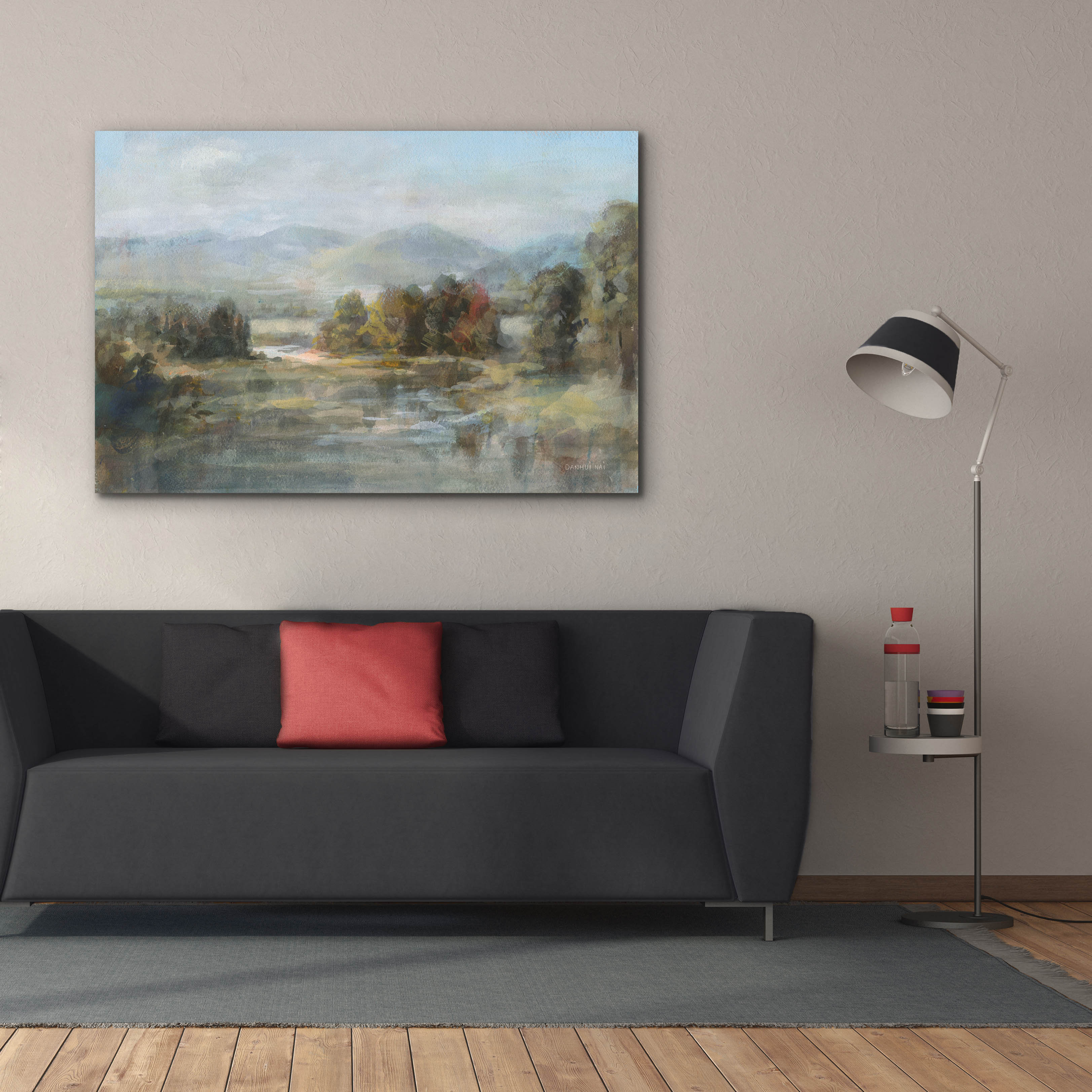Epic Graffiti 'Valley River' by Danhui Nai Canvas Wall Art | Wayfair