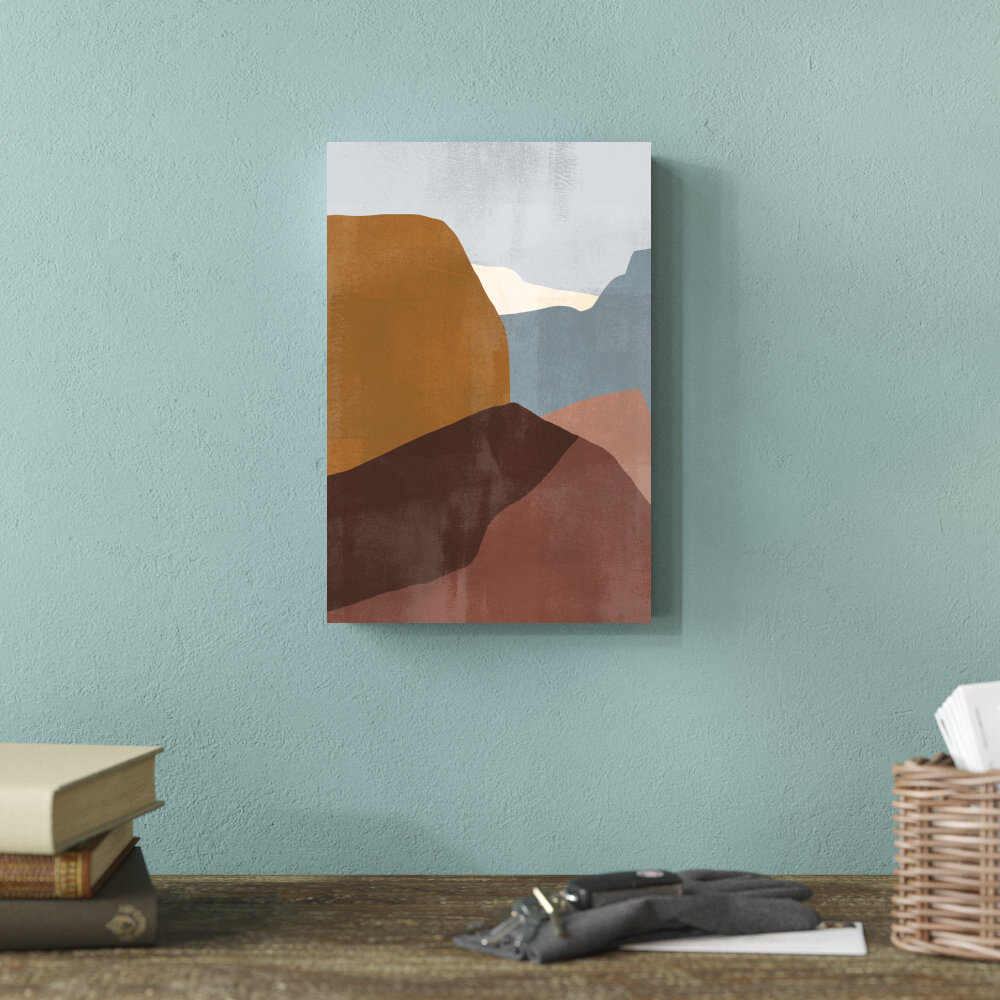 Millwood Pines Sedona Colorblock III by Victoria Borges - Wrapped ...