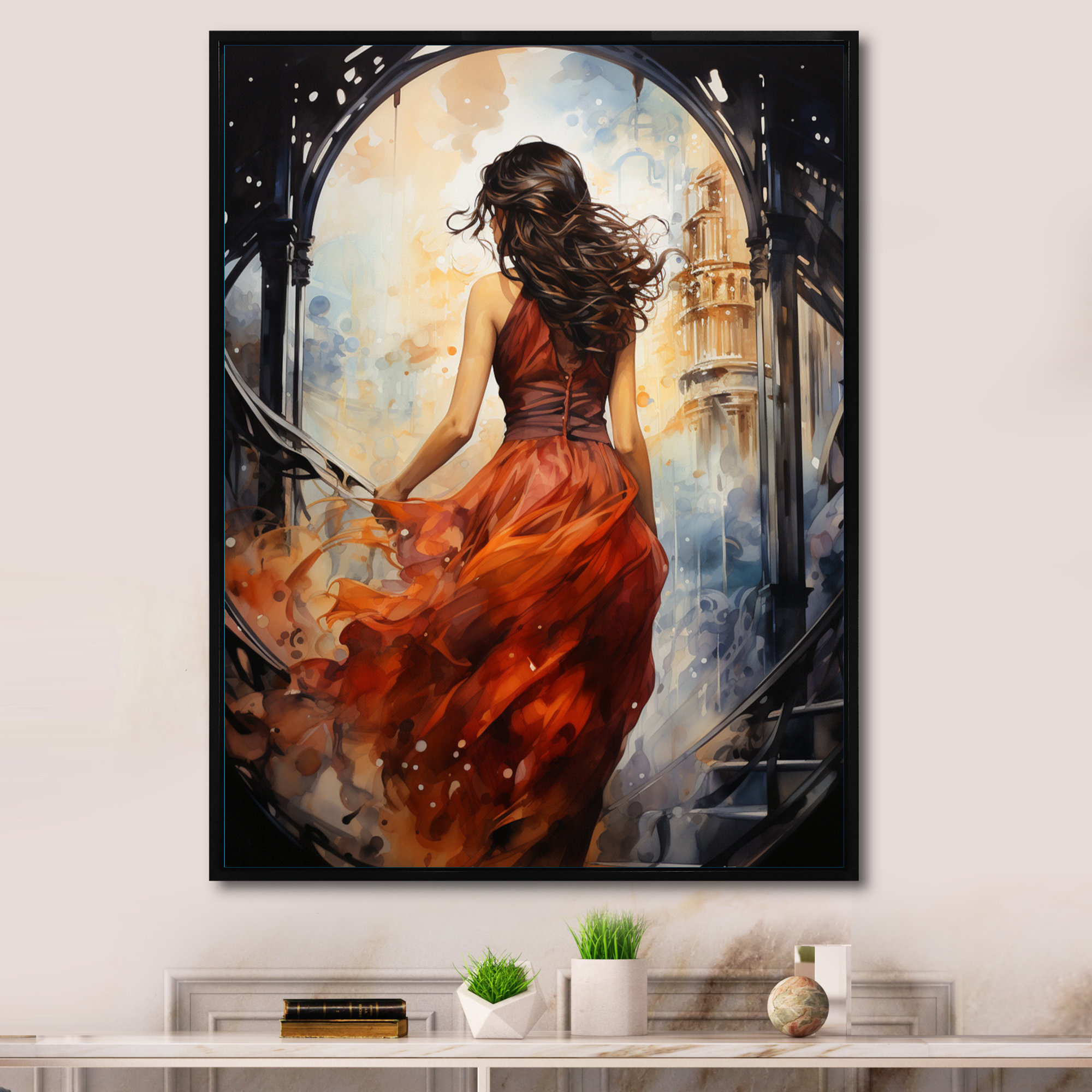 House of Hampton® Laurenann Fashion 1900S Modern Portrait II Framed On ...