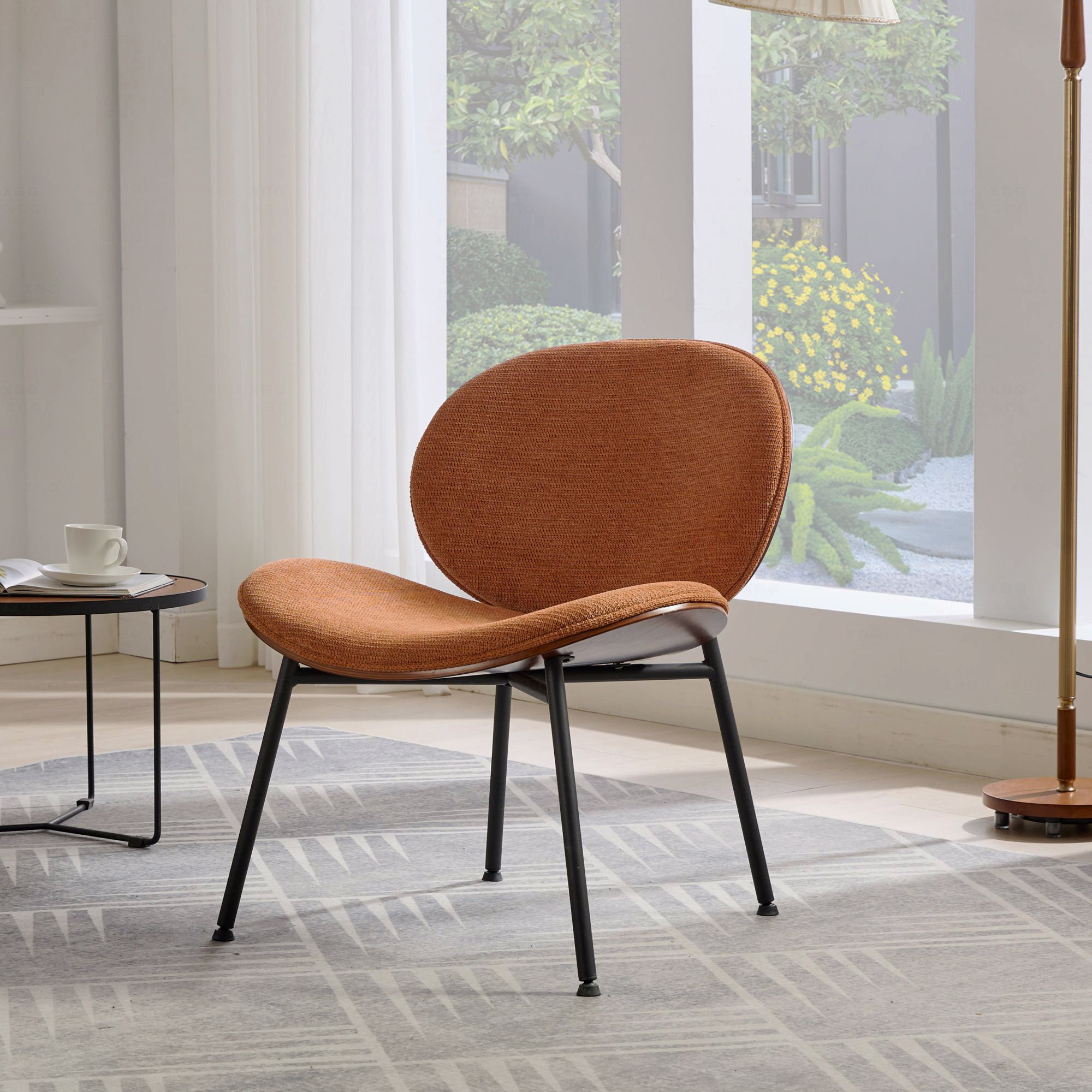 George Oliver Mid-Century Modern Style Chair Single Side Chair Tripod ...