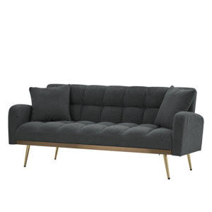 Mercer41 Rinor 69'' Square Arm Sleeper & Reviews | Wayfair