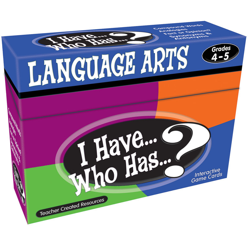 Teacher Created Resources I Have, Who Has Language Arts Game | Wayfair