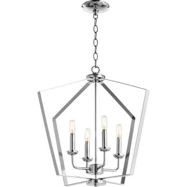 Gracie Oaks Tetrault 4 - Light Dimmable Lantern Chandelier & Reviews ...