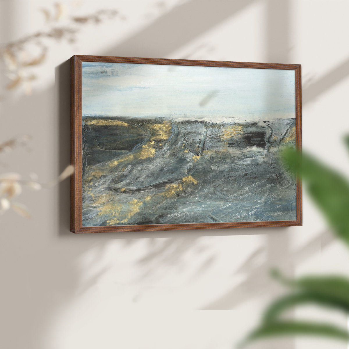 Wrought Studio™ Flow of Love in Ocean I -Framed Print - Restickable ...