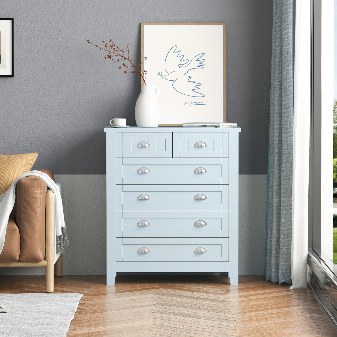 Latitude Run® Drawer Dresser BAR CABINET Side Cabinet,Buffet Sideboard ...