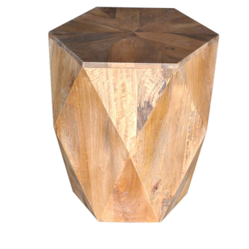 The Twillery Co.® Medfield Solid Wood Block End Table & Reviews | Wayfair