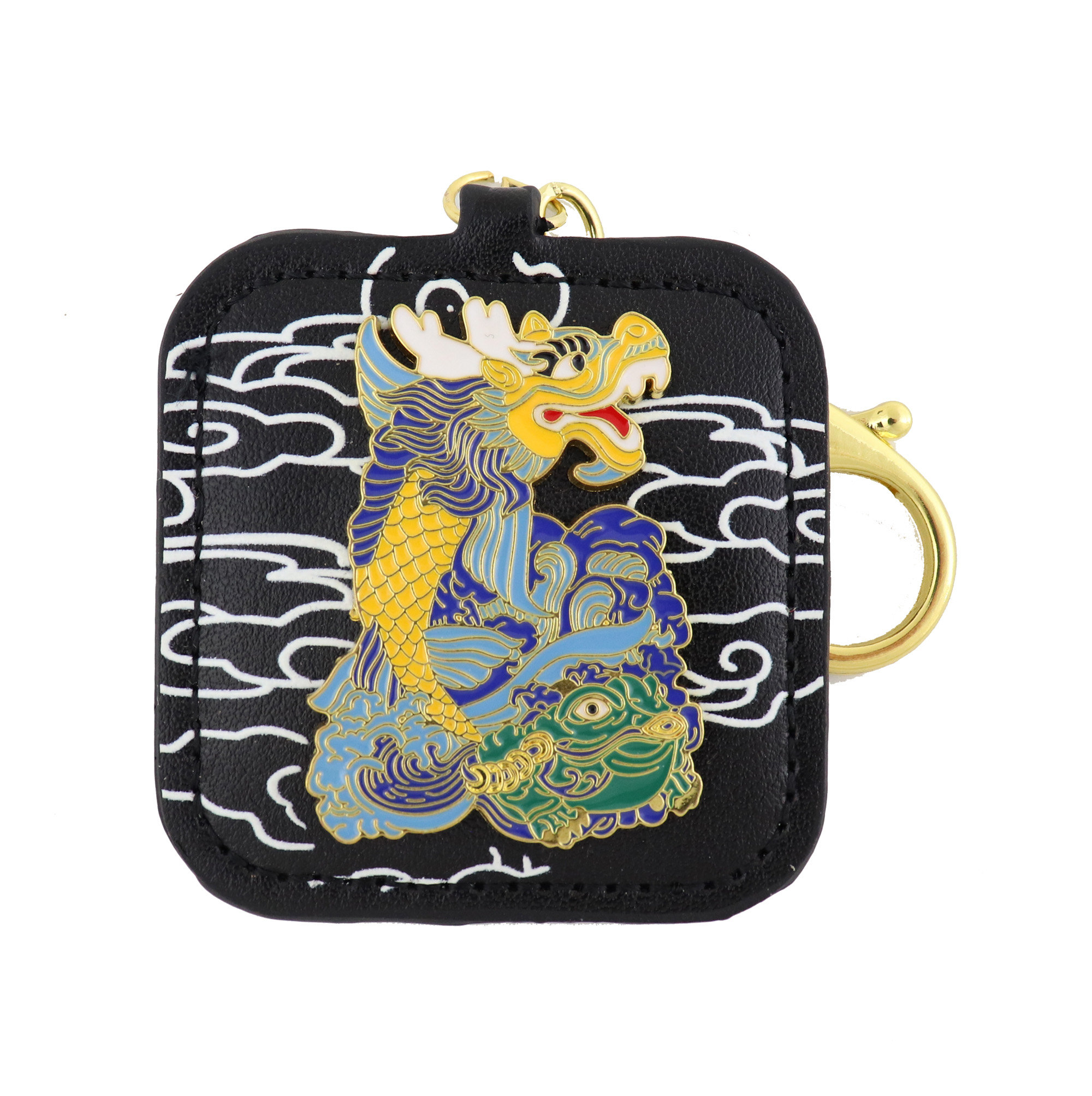 Bungalow Rose Feng Shui Dragon Carp W/ 3-Legged Toad Amulet Keychain ...