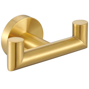 AngleSimple Stainless Steel Bathroom Double Mounting Robe Hook ...