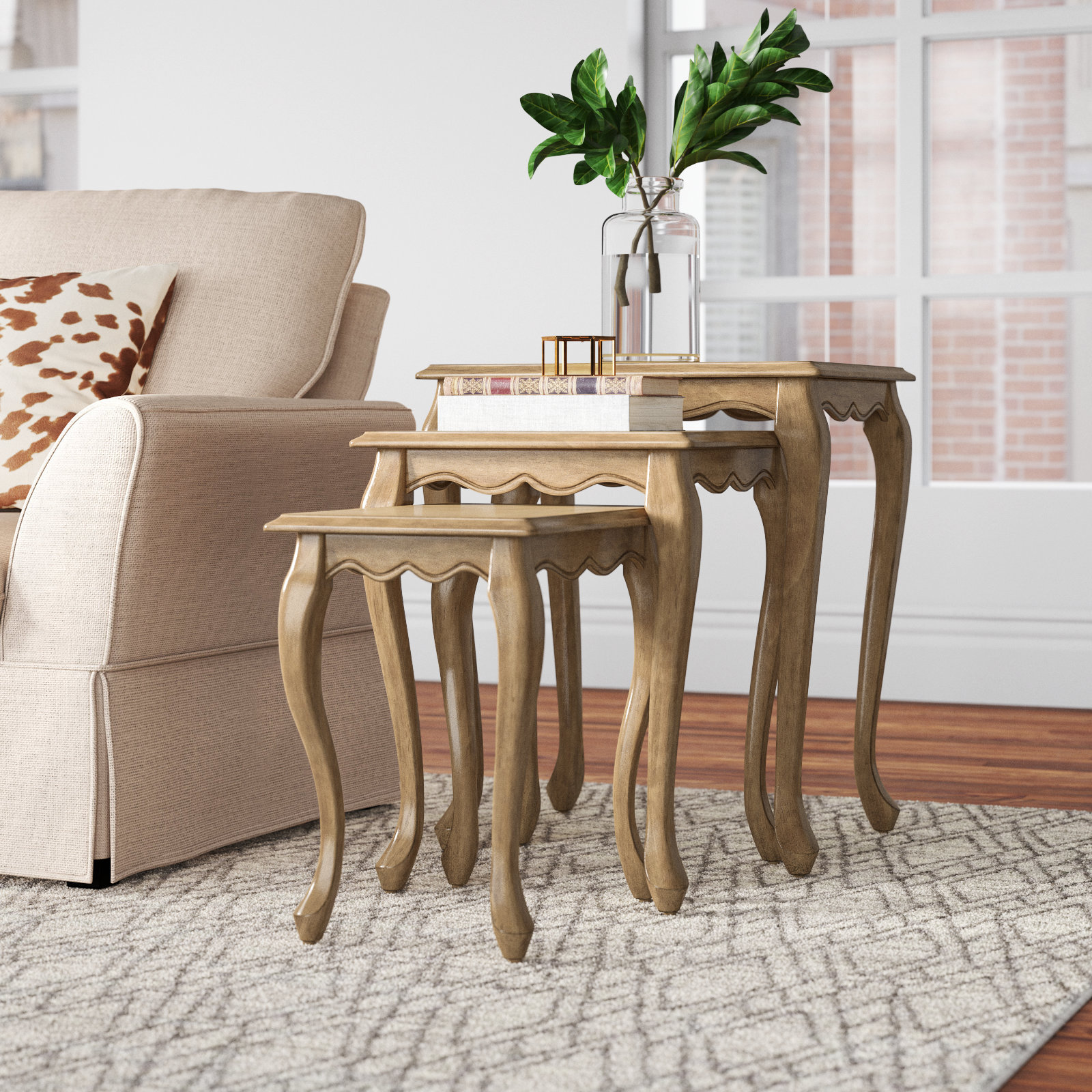 Lark Manor™ Aniyiah 3 Piece 4 Legs Nesting Tables Set & Reviews ...