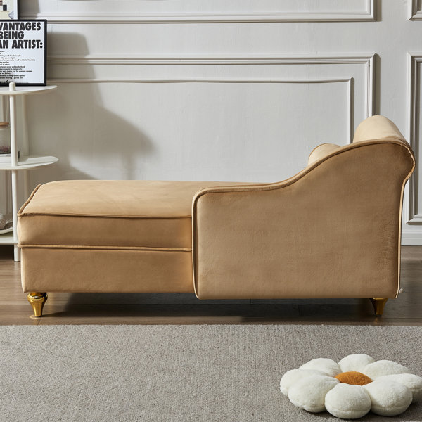 House of Hampton® Gaurik Velvet Chaise Lounge | Wayfair