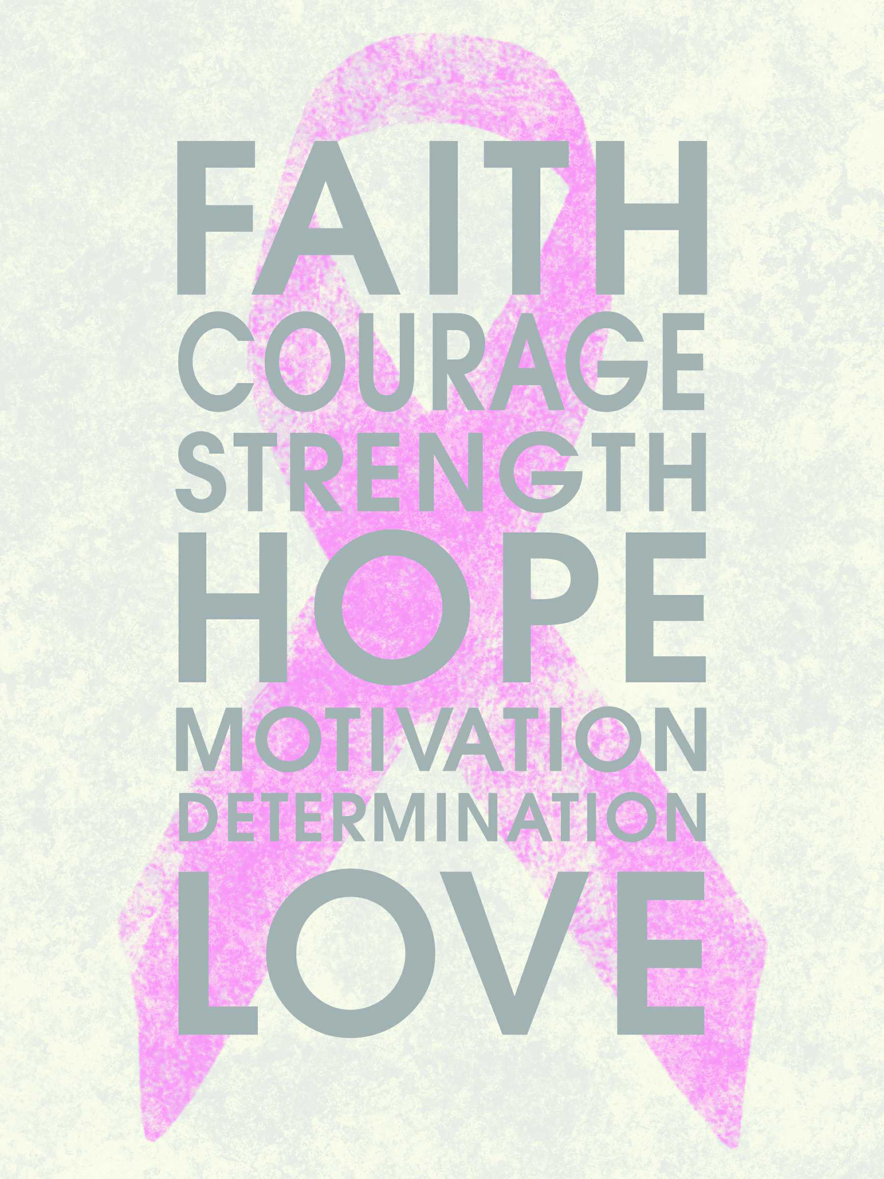 Trinx Faith Hope Love Ribbon - Wrapped Canvas Textual Art | Wayfair
