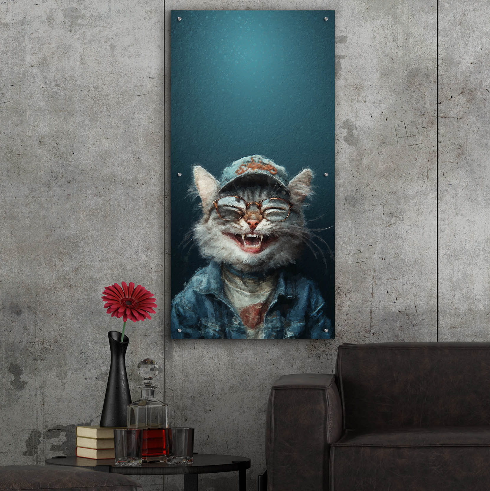 Trinx 'Midwest Smile' by Sean Parnell Acrylic Glass Wall Art, 24" x 48 ...