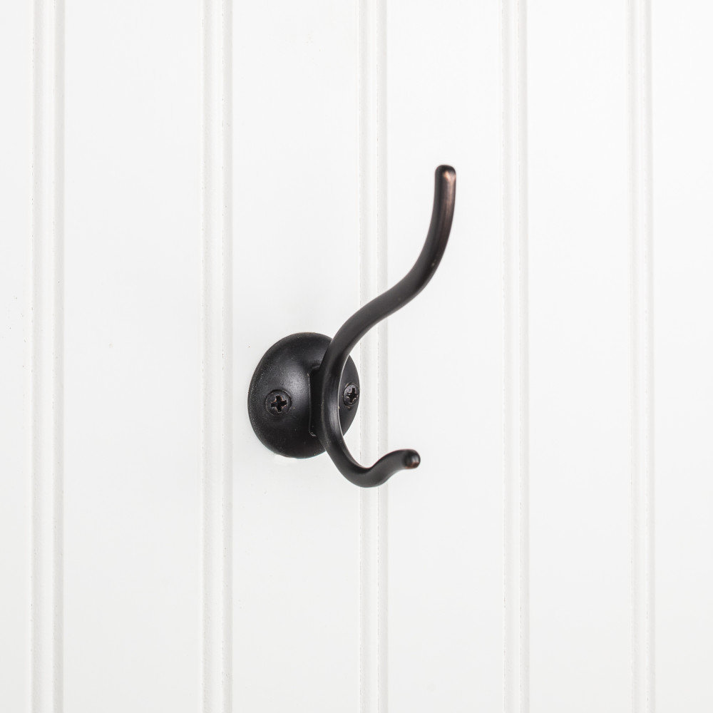 Elements by Hardware Resources 3-1316 Double zinc wall mount hook ...