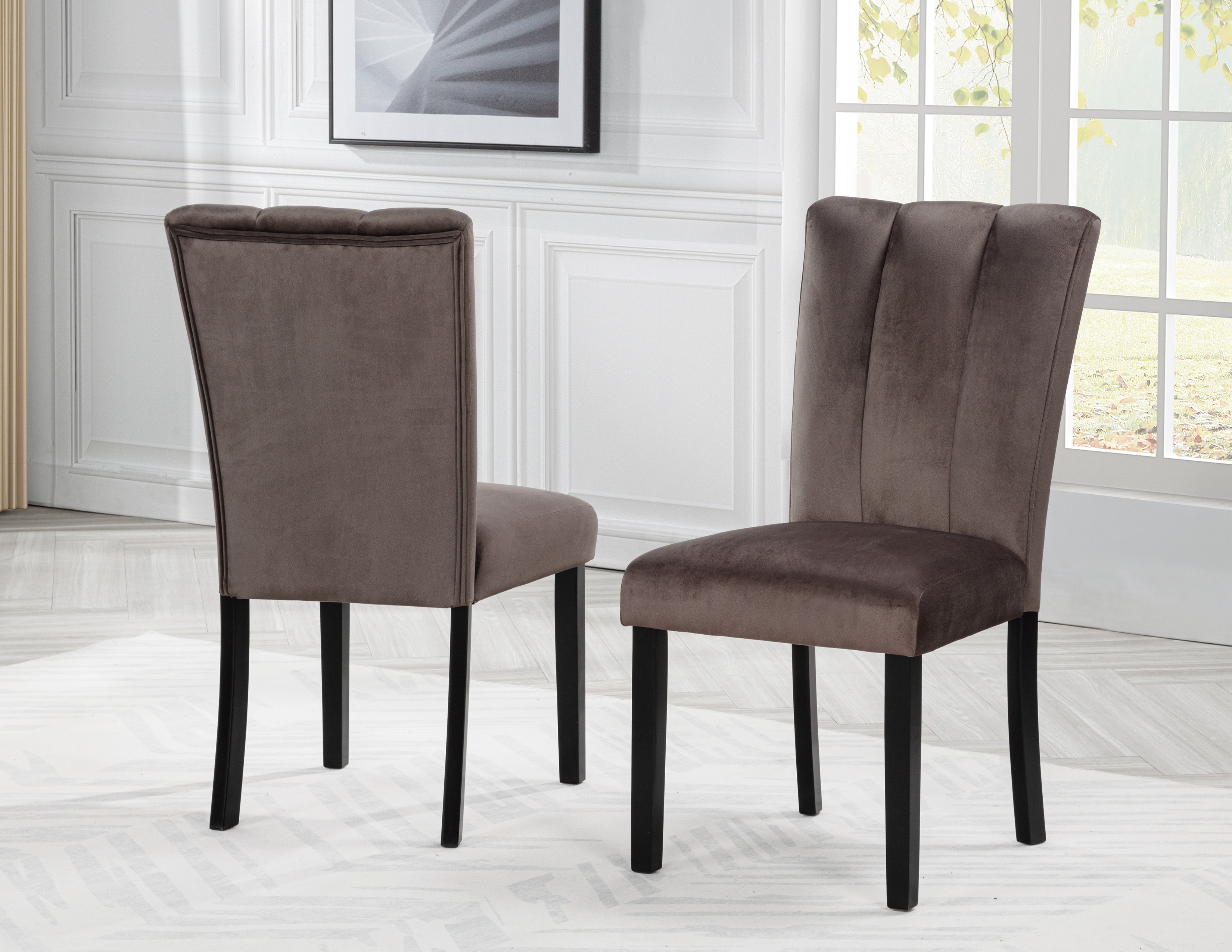 Dovecove 2 Pieces Upholstered Side Chair | Wayfair